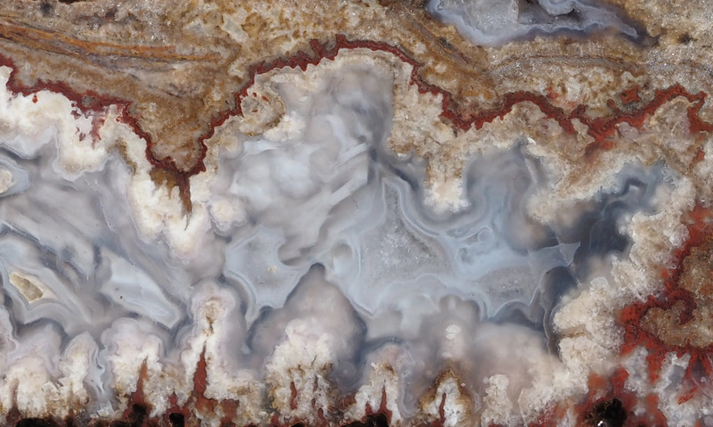 Blue Moon Plume Agate Slab 493 – DD Rocks